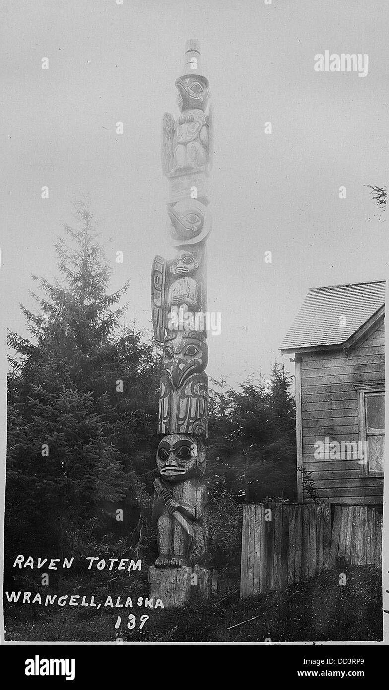 The Raven Totem in Wrangell, Alaska, is a significant cultural and ...