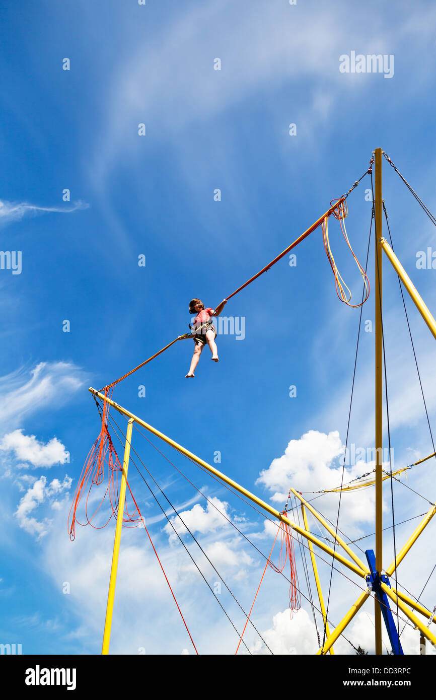 Bungee trampoline ride hi-res stock photography and images - Alamy