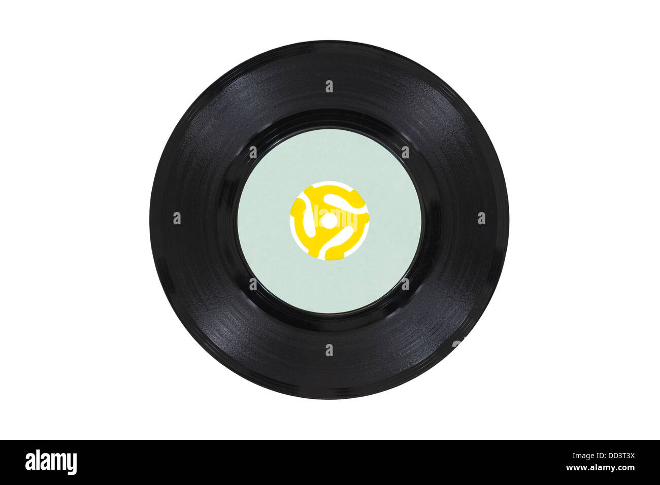 Vintage 45 rpm vinyl phonograph with yellow record player adapter Stock ...