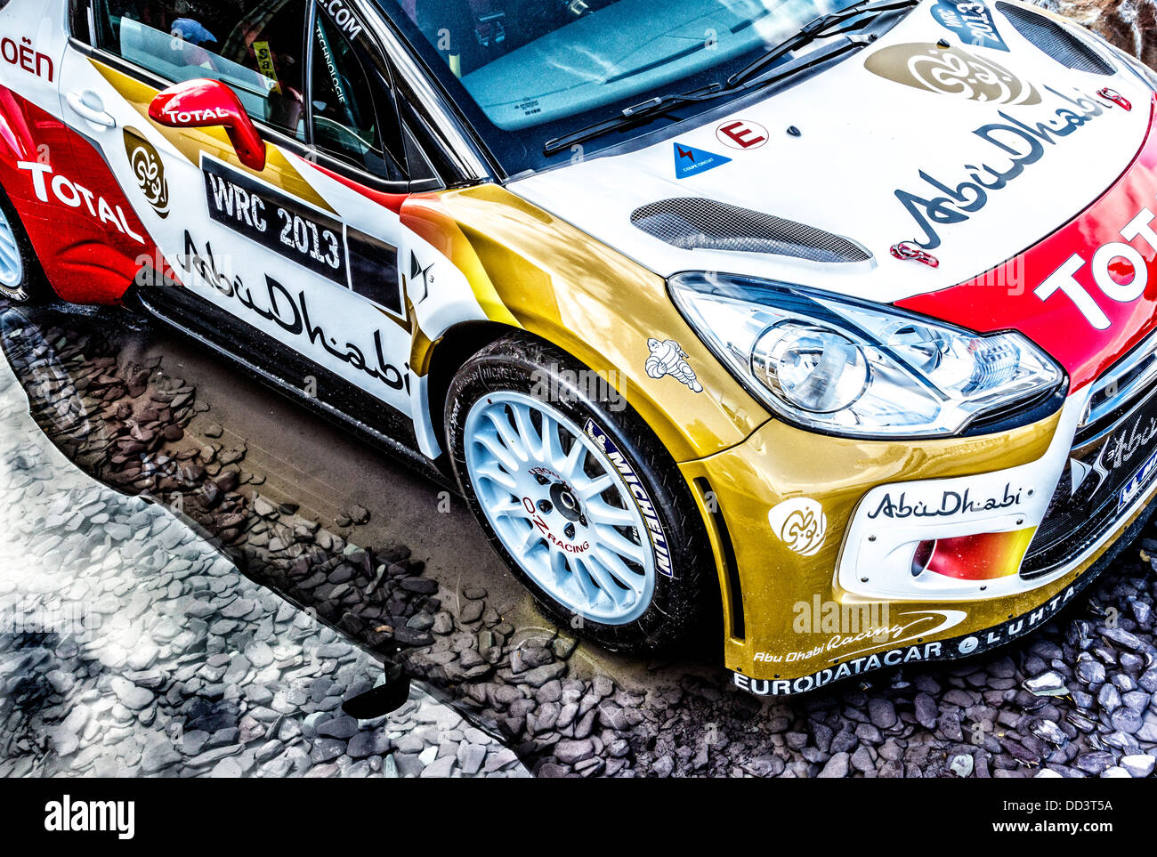 2013 Citroen DS3 WRC rally car at the Goodwood Festival of Speed ...