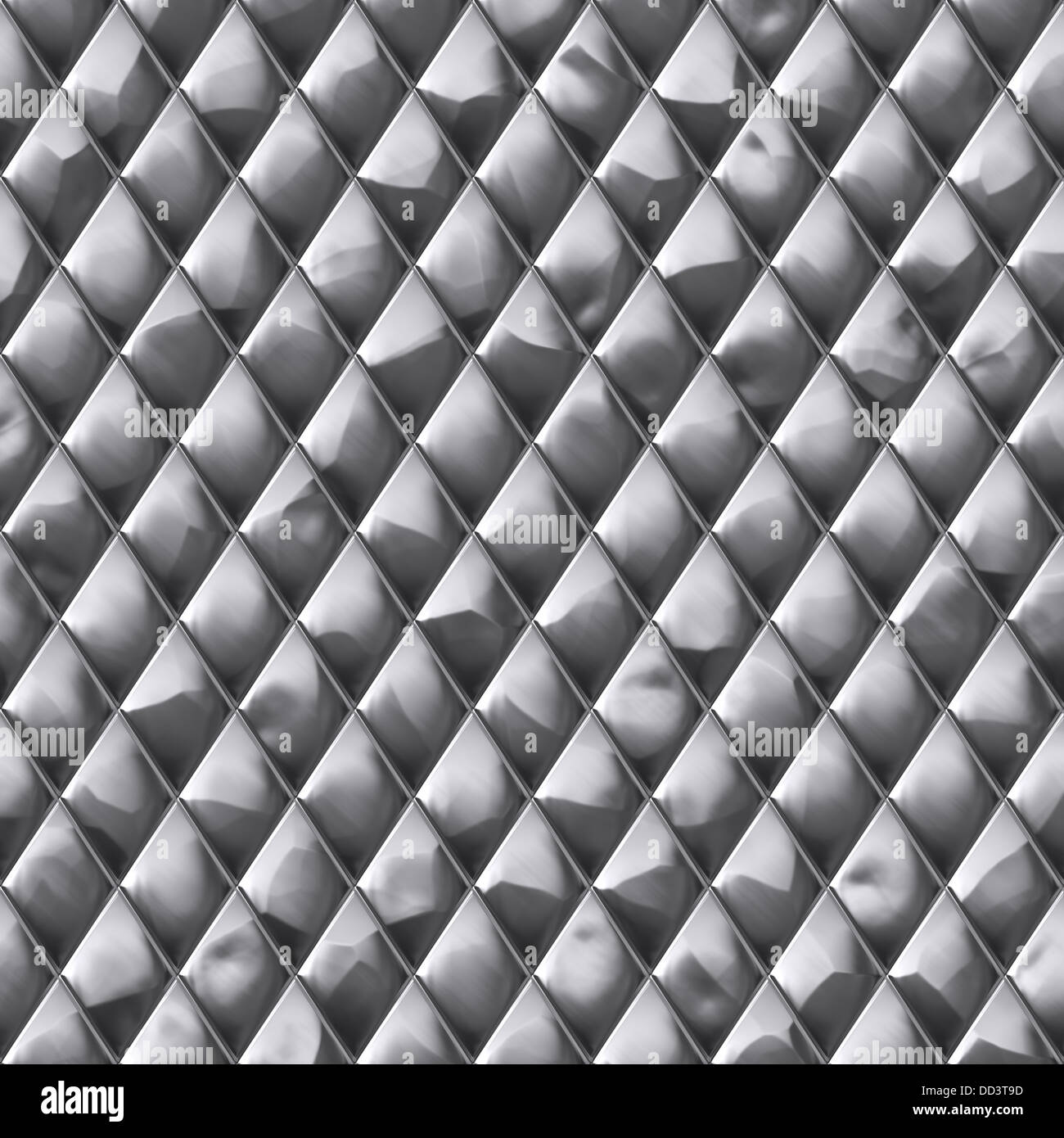 Metal silver checked pattern background Stock Photo - Alamy