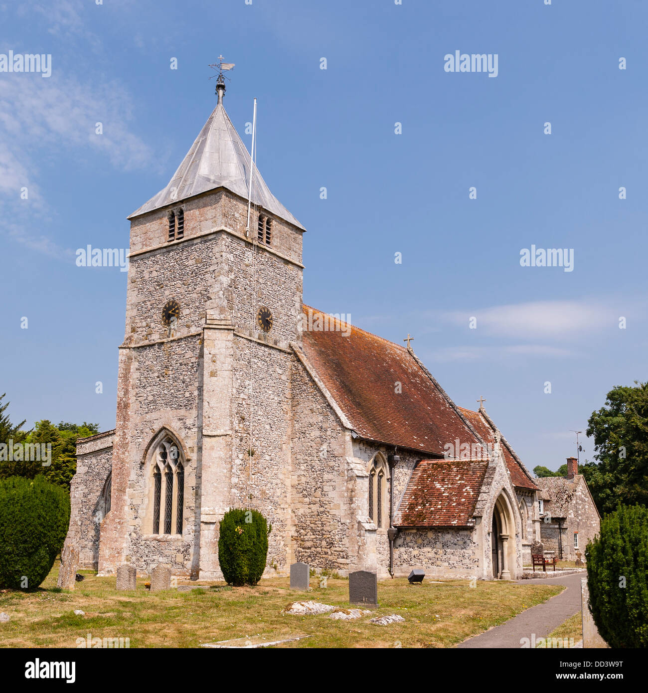The church of All Saints in Steeple Langford , Wiltshire , England ...