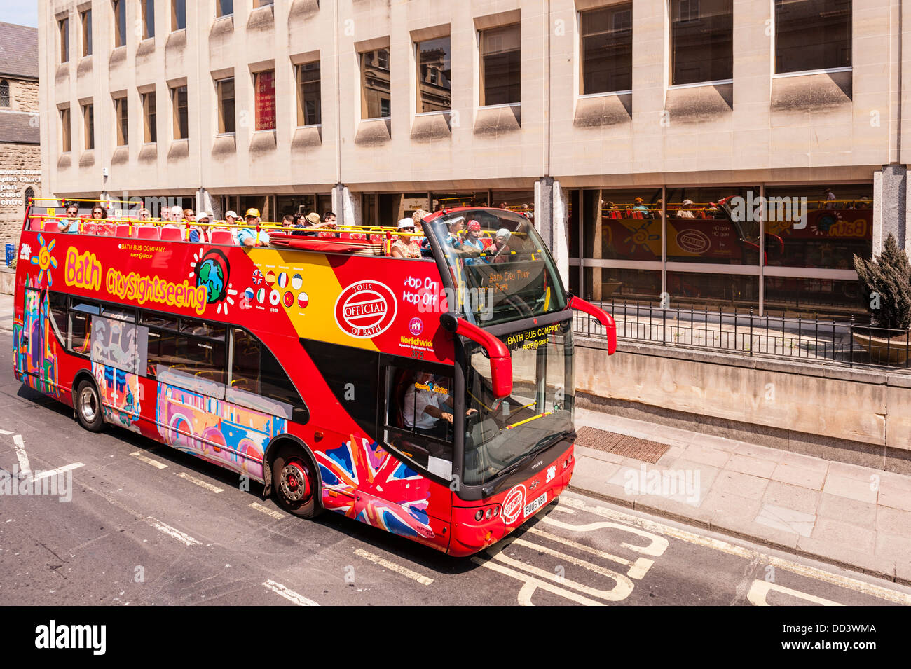 A City Sightseeing Tour bus in Bath , Somerset , England , Britain , Uk ...