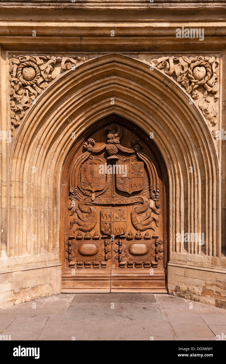 The door of the Abbey in Bath , Somerset , England , Britain , Uk Stock ...