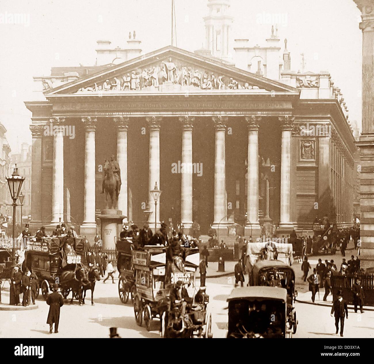 Royal Exchange London Victorian period Stock Photo - Alamy