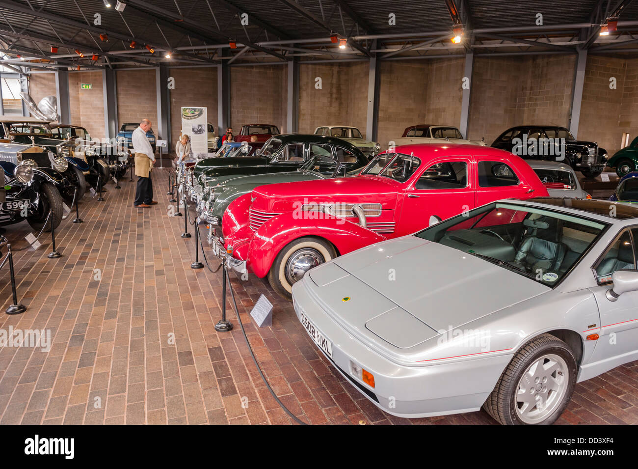 Inside the National Motor Museum at Beaulieu in Beaulieu , Hampshire ...