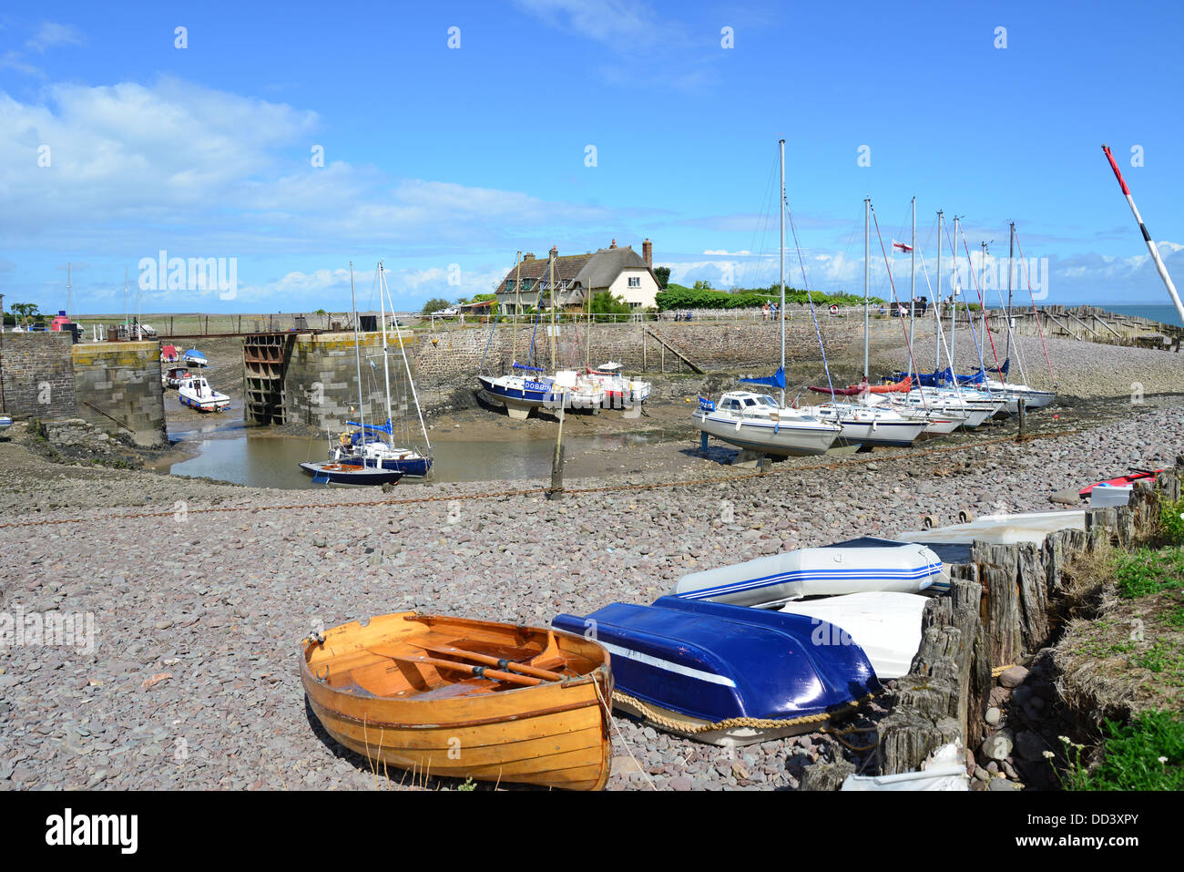 Harbour view, Porlock Weir, Porlock, Somerset, England, United Kingdom ...