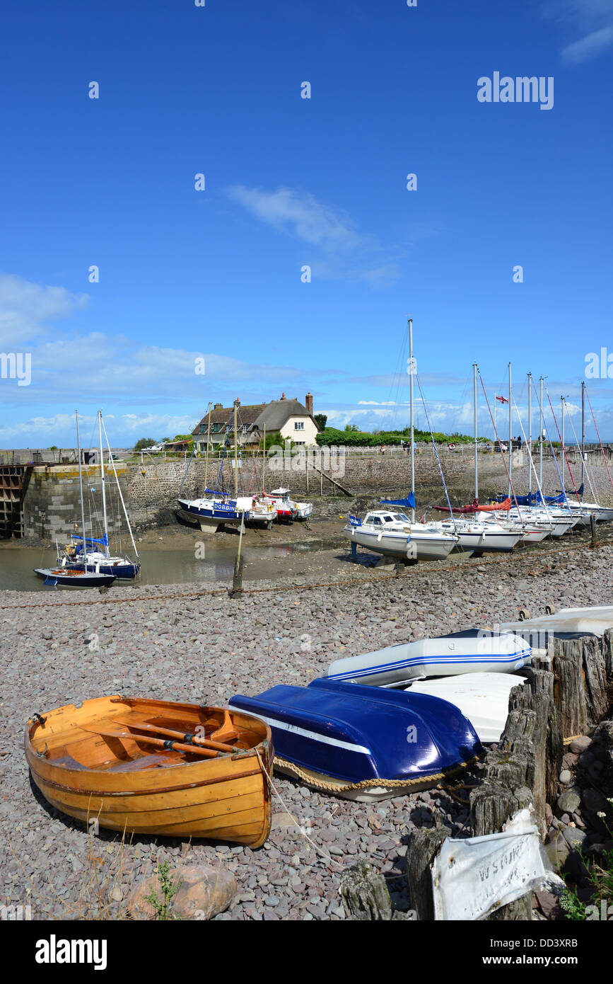 Harbour view, Porlock Weir, Porlock, Somerset, England, United Kingdom ...
