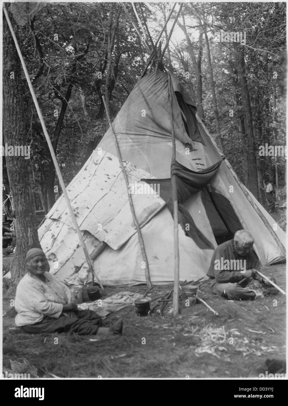 Rabit and his wife from Pine Point are pictured sitting in front of a ...