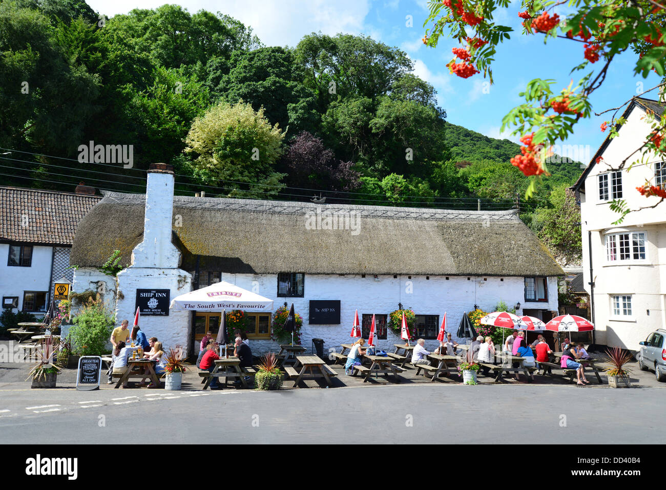 Porlock weir england pub hi-res stock photography and images - Alamy