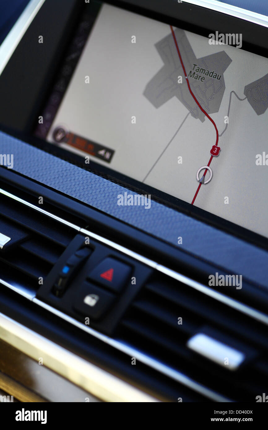 Car navigation map directions hi-res stock photography and images - Alamy