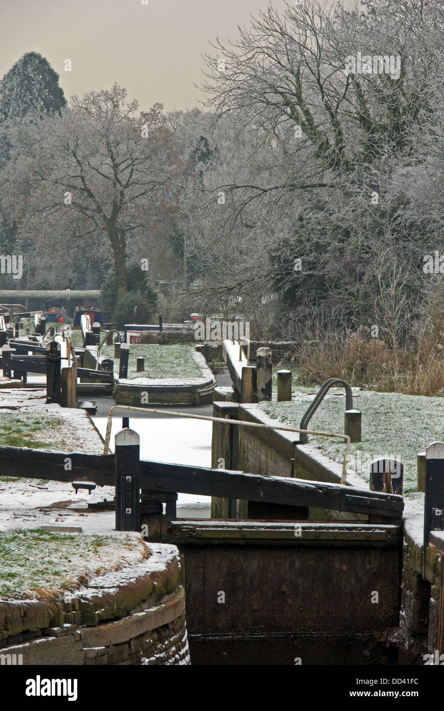 'Lapworth Flights' locks, Lapworth, Birmingham to Stratford Upon Avon ...