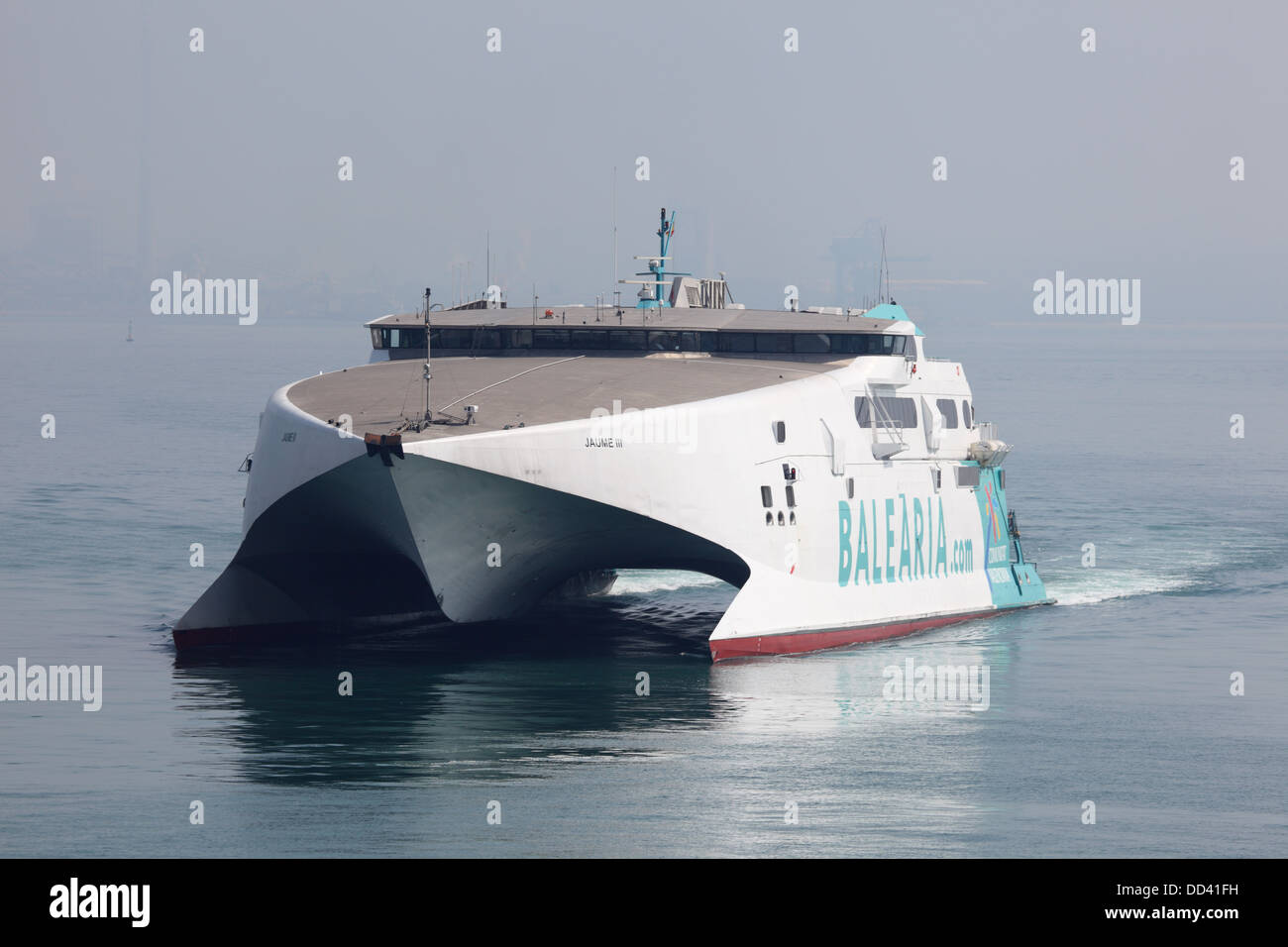 Modern high speed ferry boat in Algeciras, Spain Stock Photo - Alamy