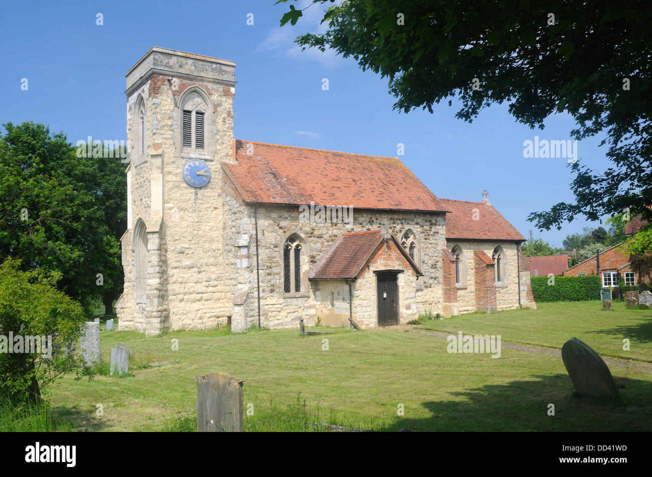 The Church of St. Nicholas, in Cublington, Buckinghamshire, England ...