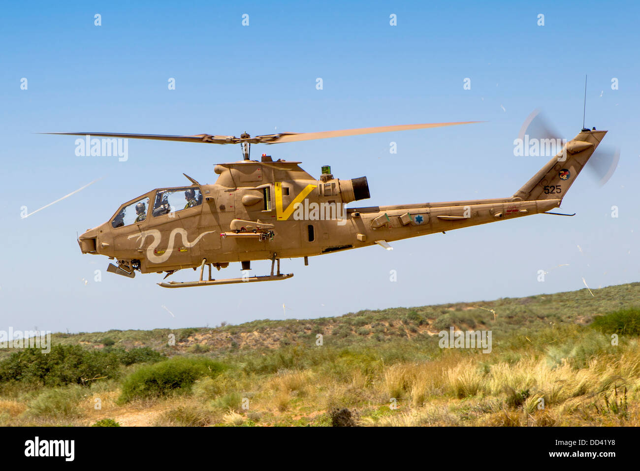 Israeli Air force (IAF) helicopter, Bell AH-1 Cobra in flight Stock Photo - Alamy