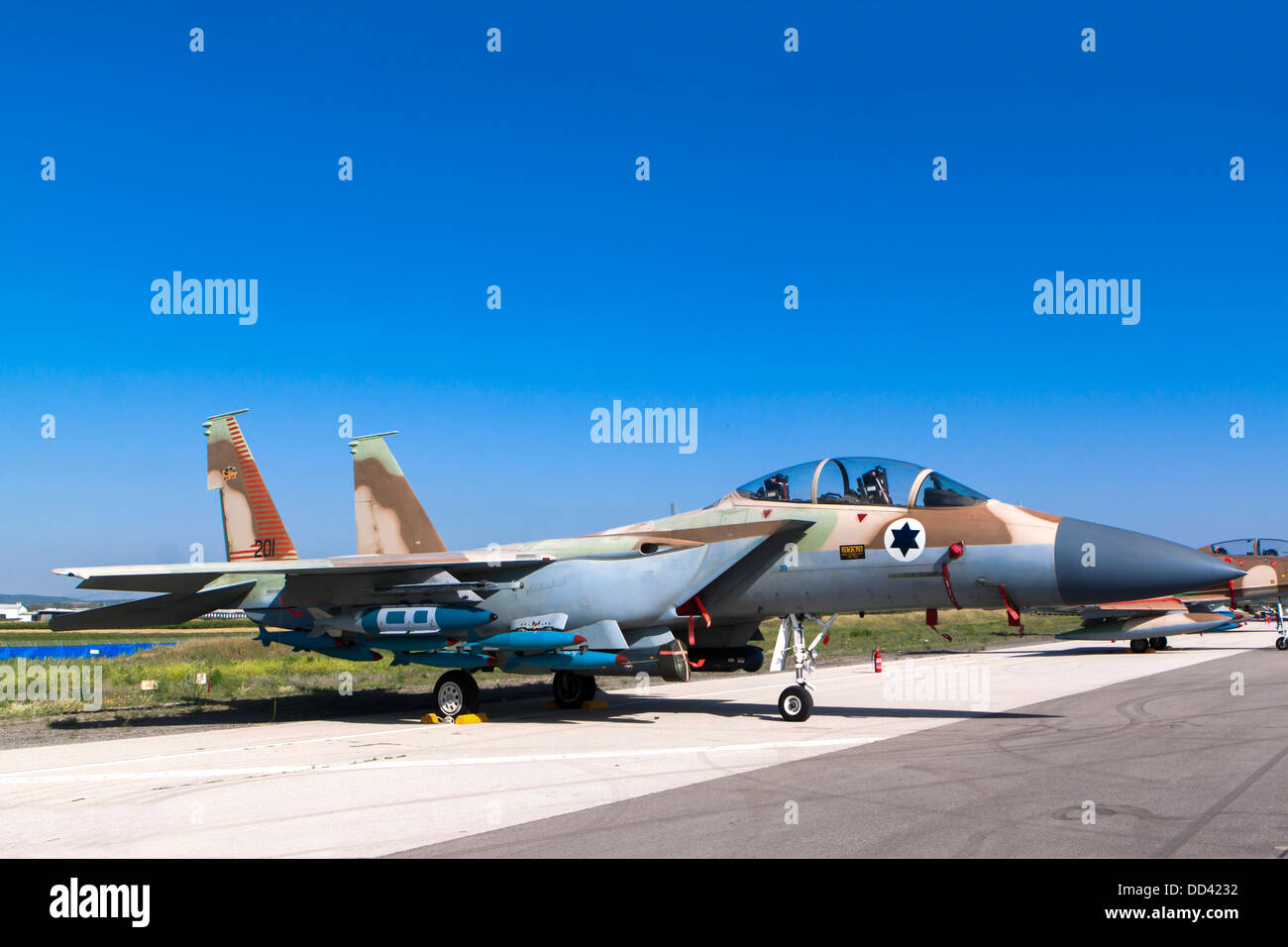 Israeli Air force (IAF) Fighter jet F-15I (Raam)on the ground Stock ...