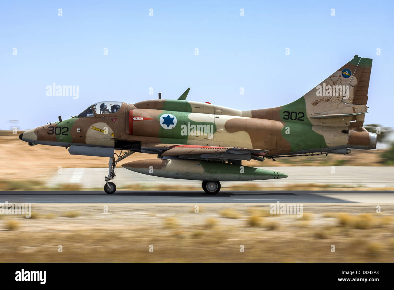 Israeli Air Force (IAF) Mcdonnell-Douglas A-4 Skyhawk (Ayit) fighter ...