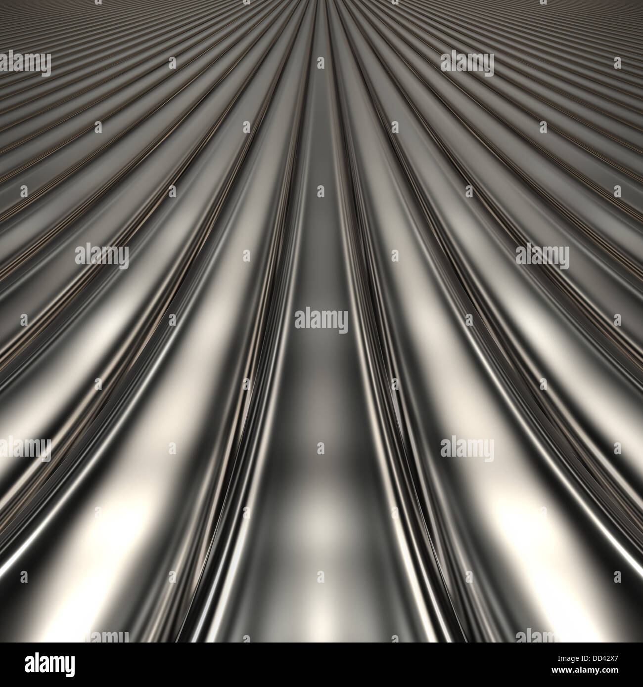 Aluminum silver stripe pattern background with perspective Stock Photo ...