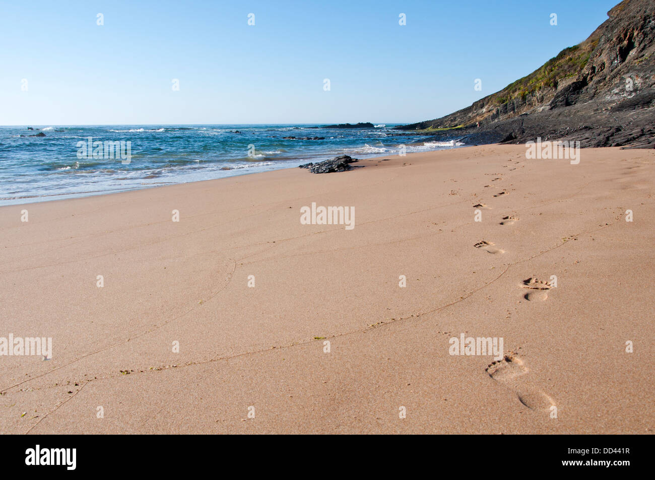 Footsteps sand beach hi-res stock photography and images - Alamy