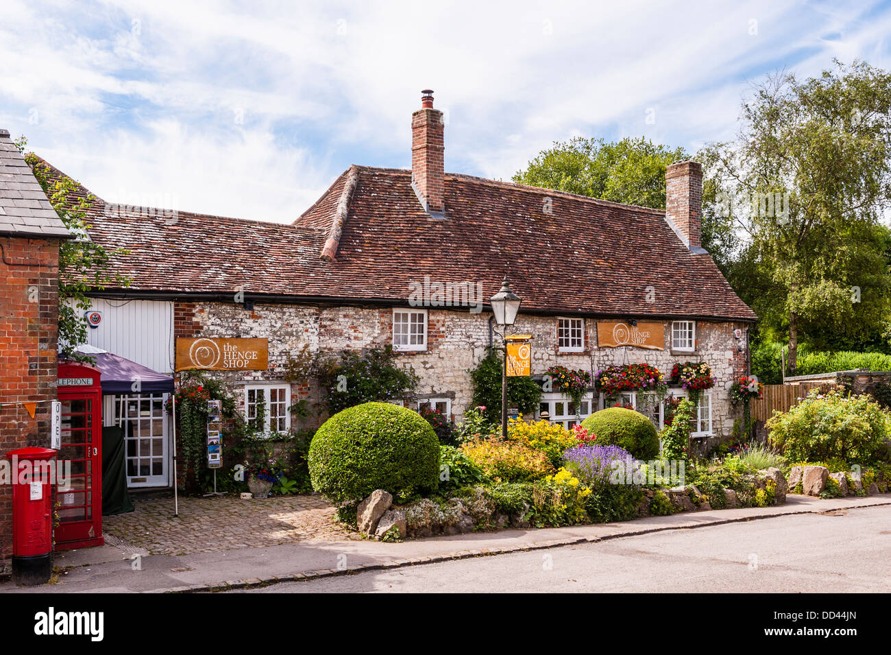 The Henge shop store at Avebury , Wiltshire , England , Britain , Uk ...