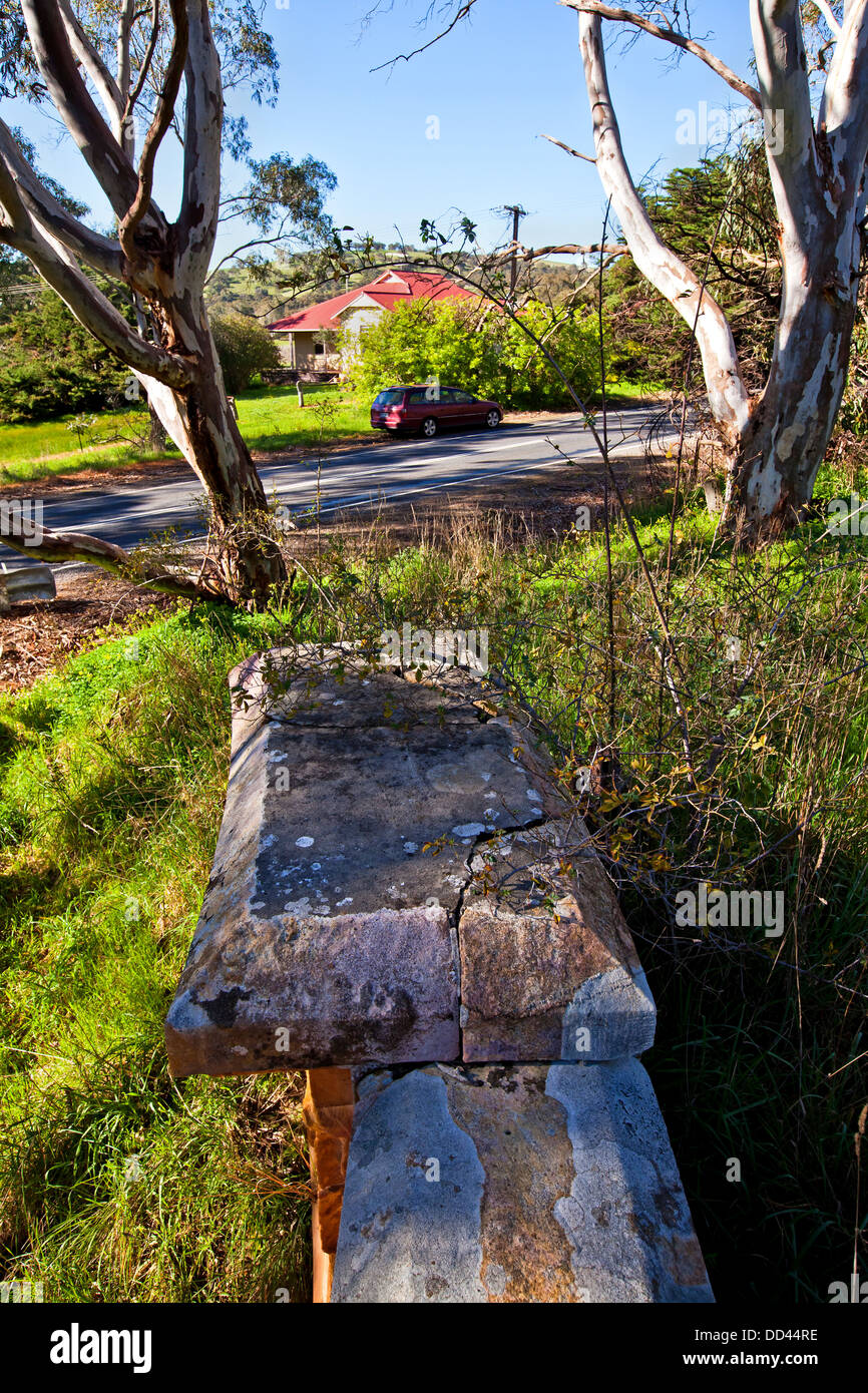 Finniss River and the old bridge near Ashbourne on the Fleurieu ...