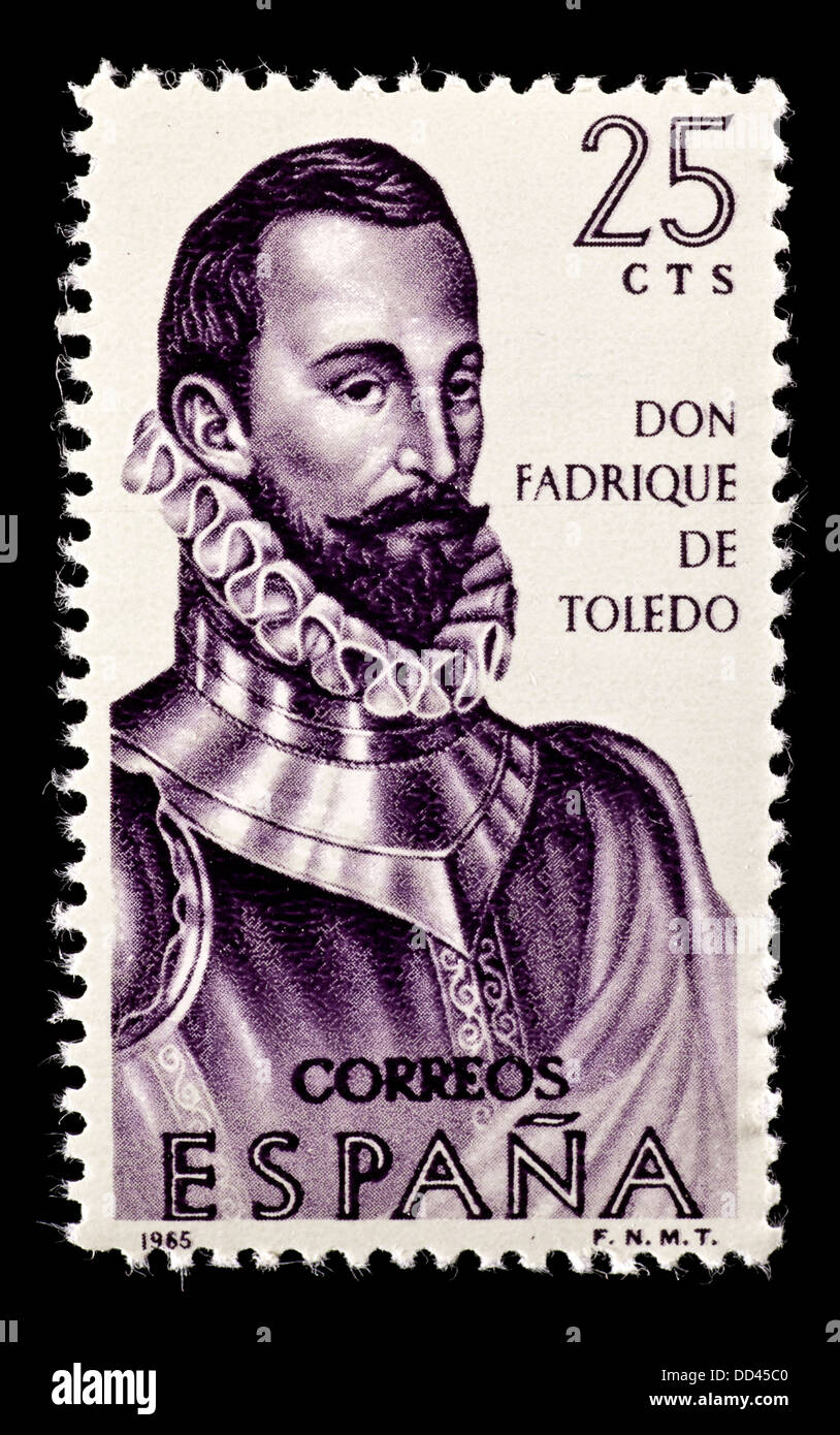 Postage stamp from Spain depicting Francisco de Toledo Stock Photo - Alamy