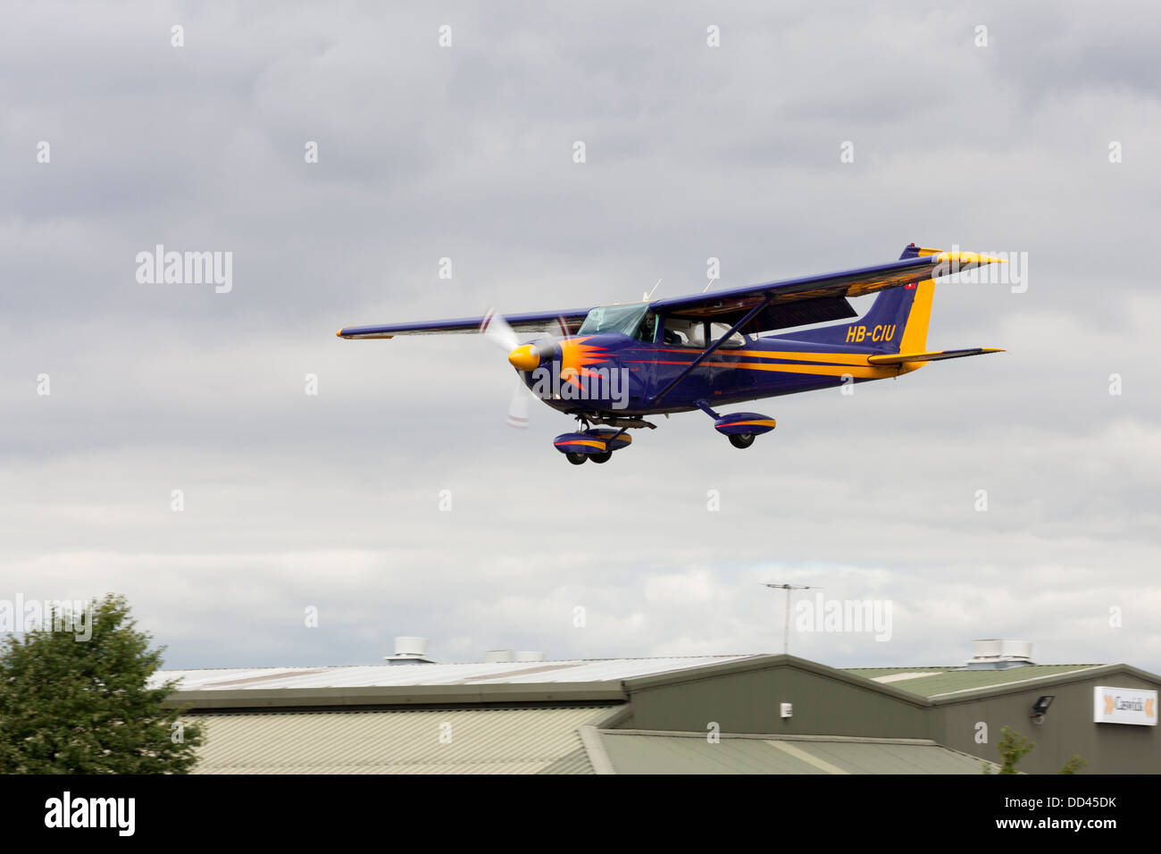 Reims Cessna FR172R Reims Rocket HB-CIU on final approach to land at ...