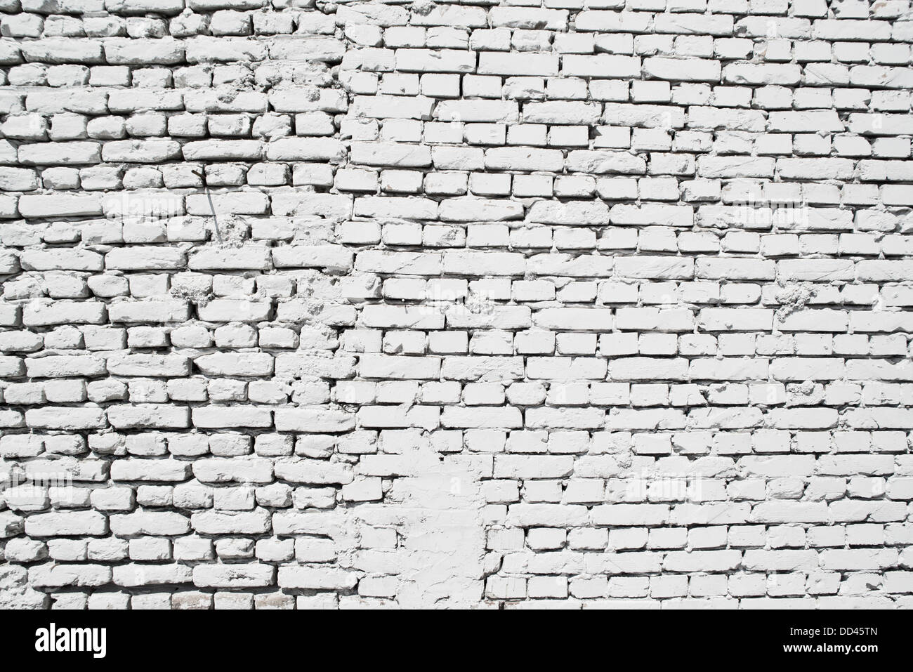 Old white brick wall as urban background Stock Photo - Alamy