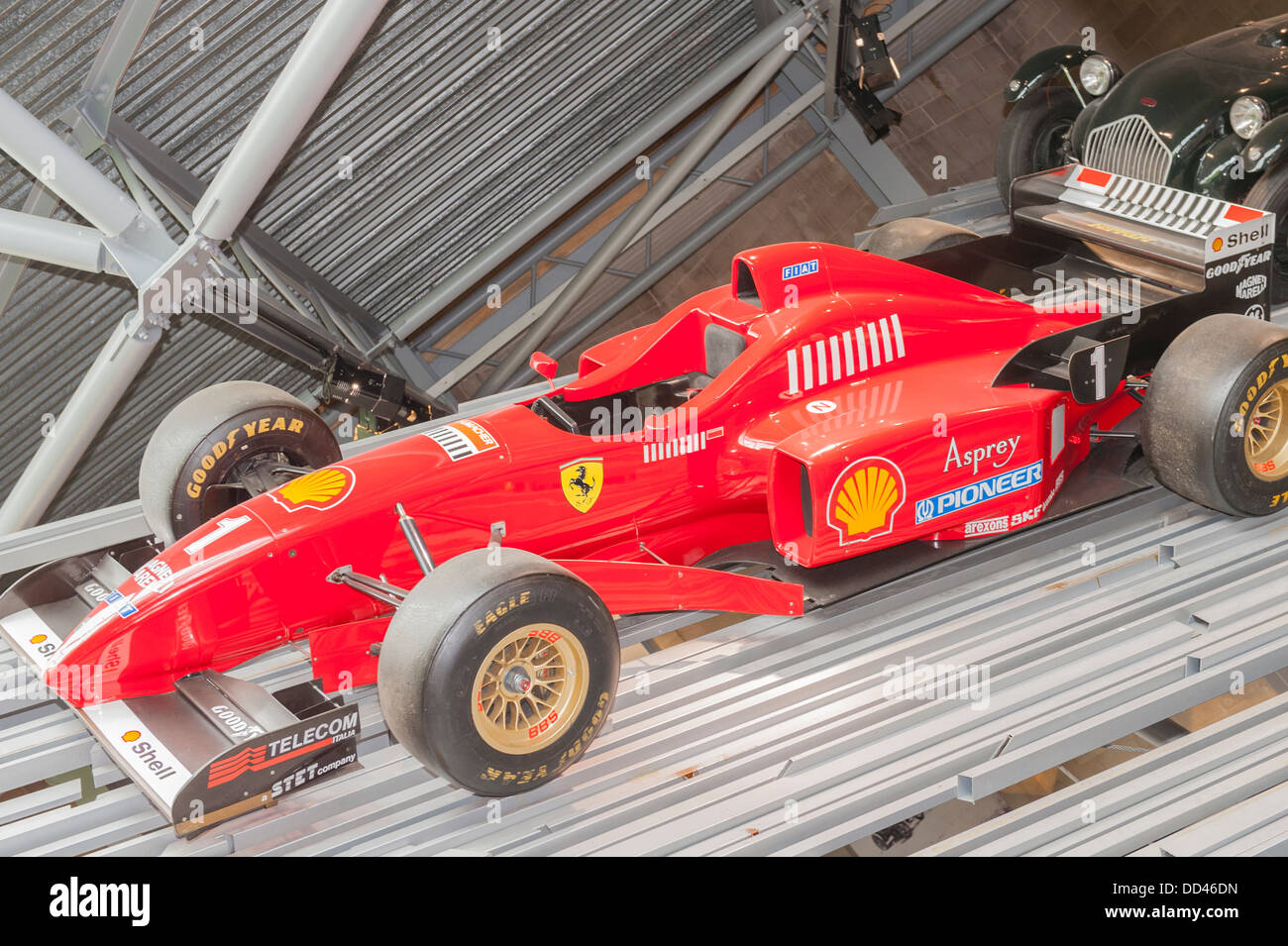 Racing cars Inside the National Motor Museum at Beaulieu in Beaulieu ...