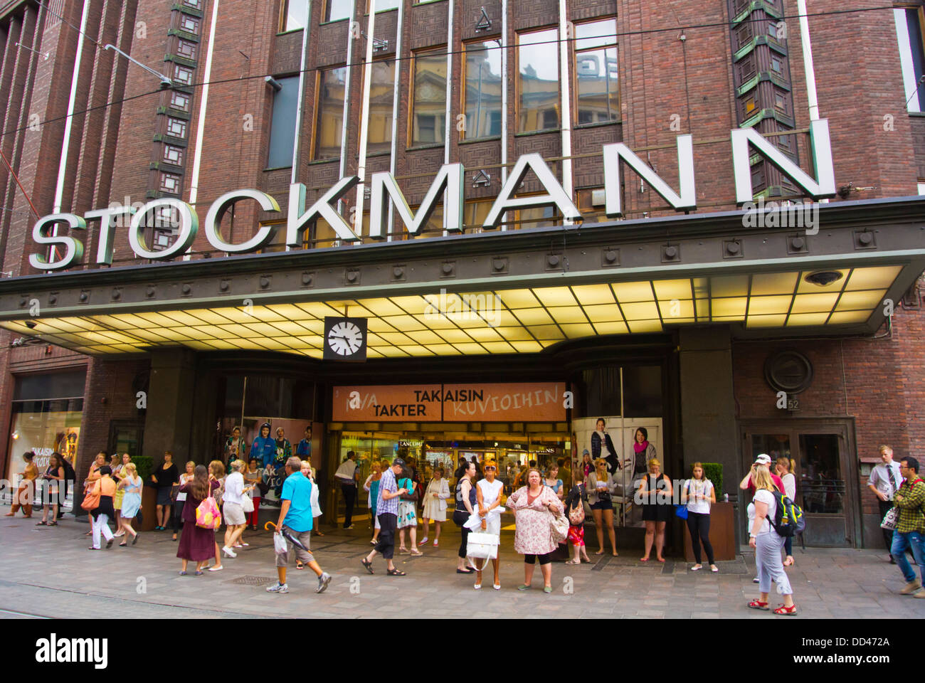 Aleksanterinkatu entrance of Stockmann department store a popular ...