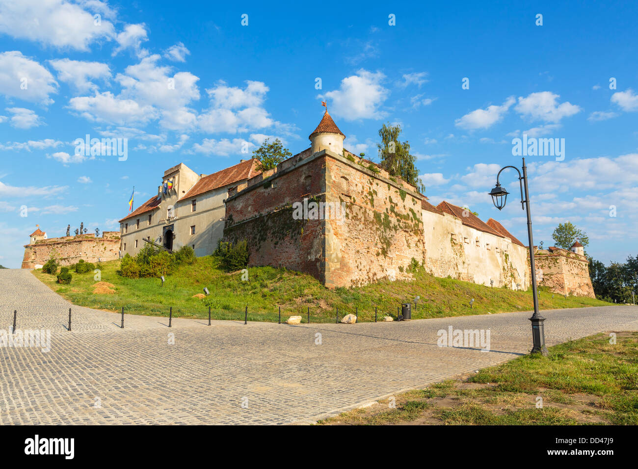 View of Brasov Citadel facade on the top of the Stronghold Hill ...