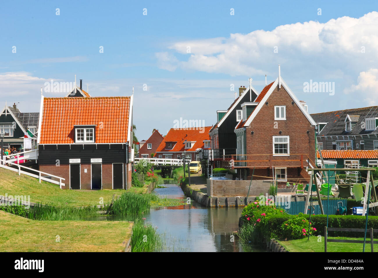 Rural street on the island Marken. The Netherlands Stock Photo - Alamy