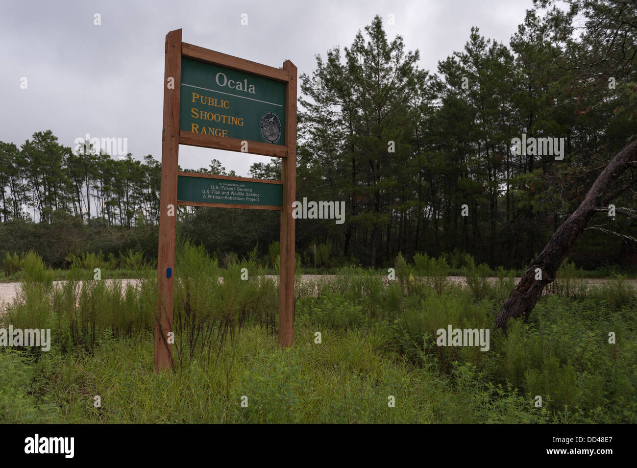A sign out front of the Ocala Public Shooting Range in the Ocala ...