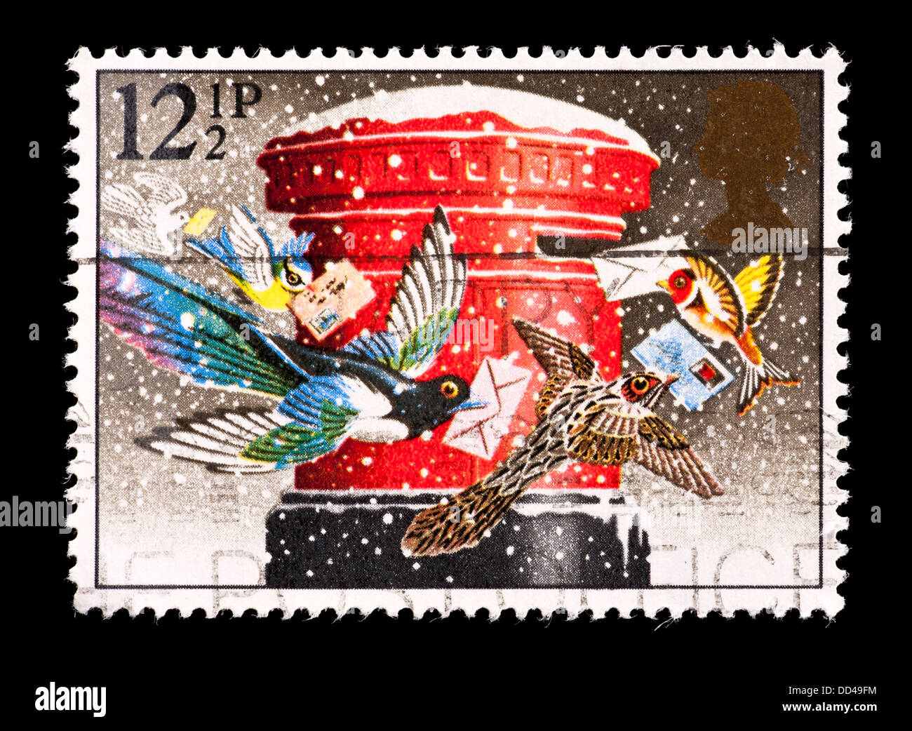 Great britain christmas postage stamp hi-res stock photography and ...