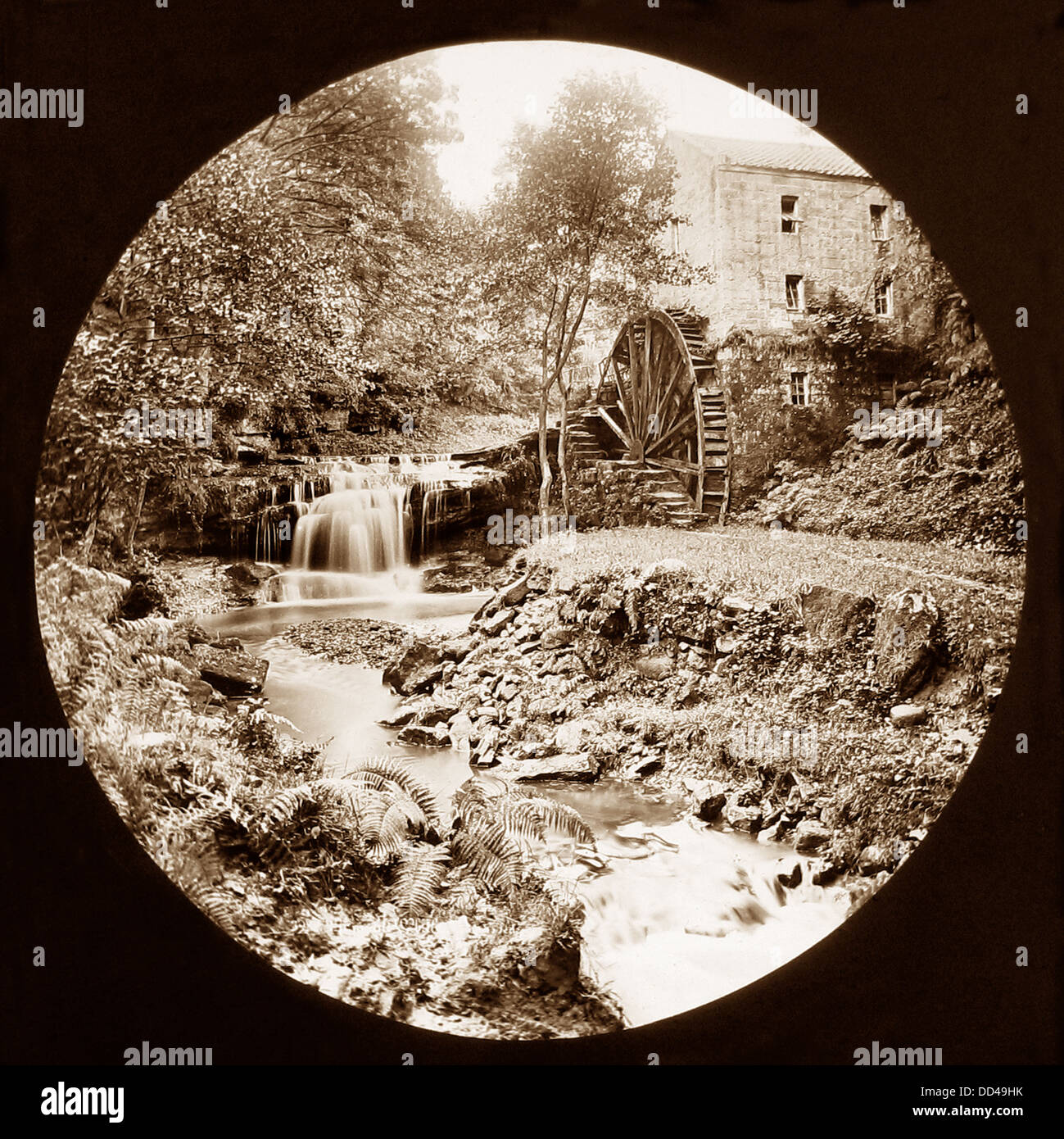 Cock Mill near Whitby Victorian period Stock Photo - Alamy