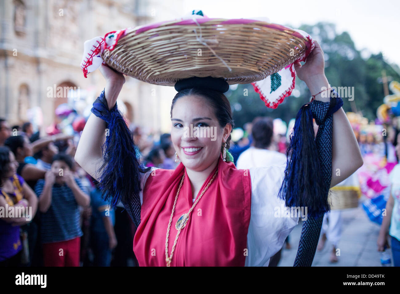 A woman poses during the Guelaguetza in Oaxaca City 2013 Stock Photo ...