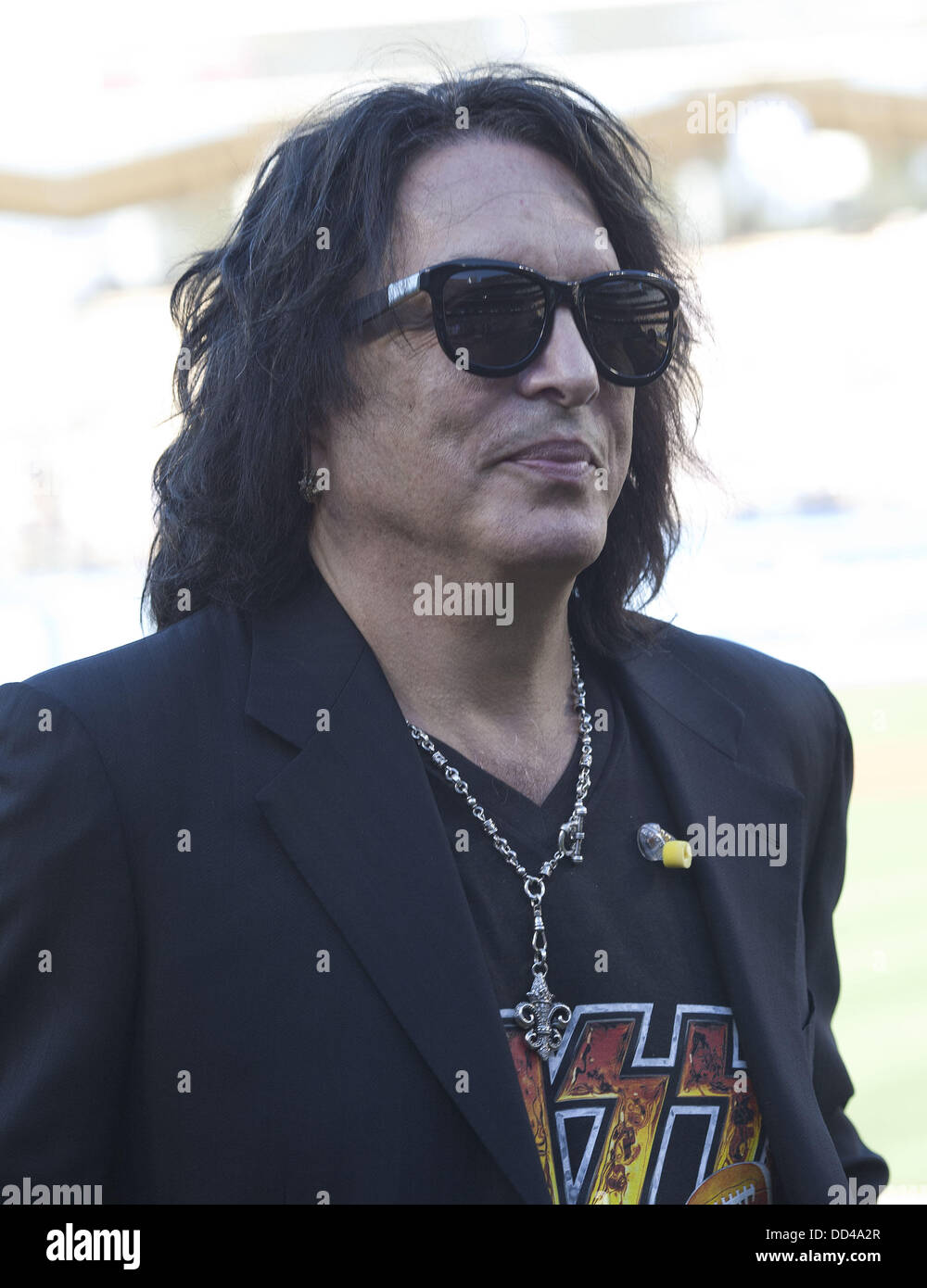 Los Angeles, CALIFORNIA, USA. 25th Aug, 2013. Paul Stanley sings the ...