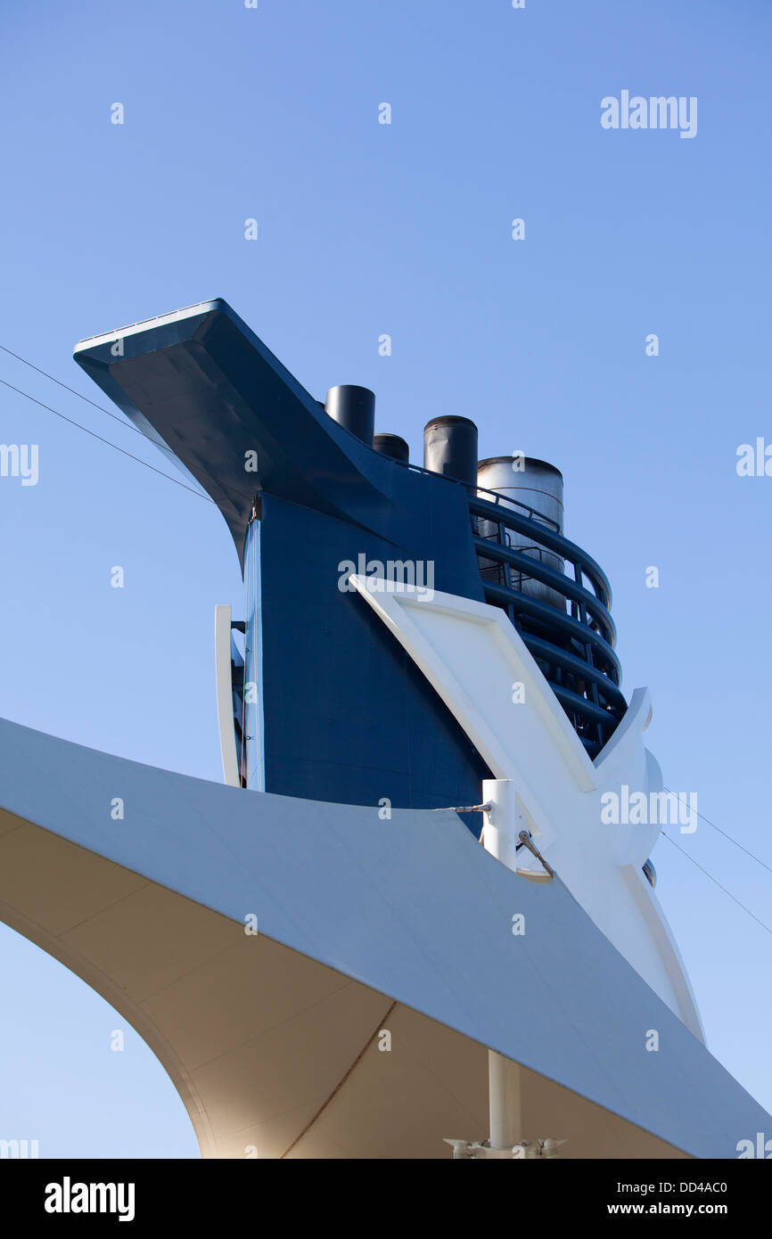 Close up of Celebrity X Cruises celebrity eclipse engine funnel cruise ...