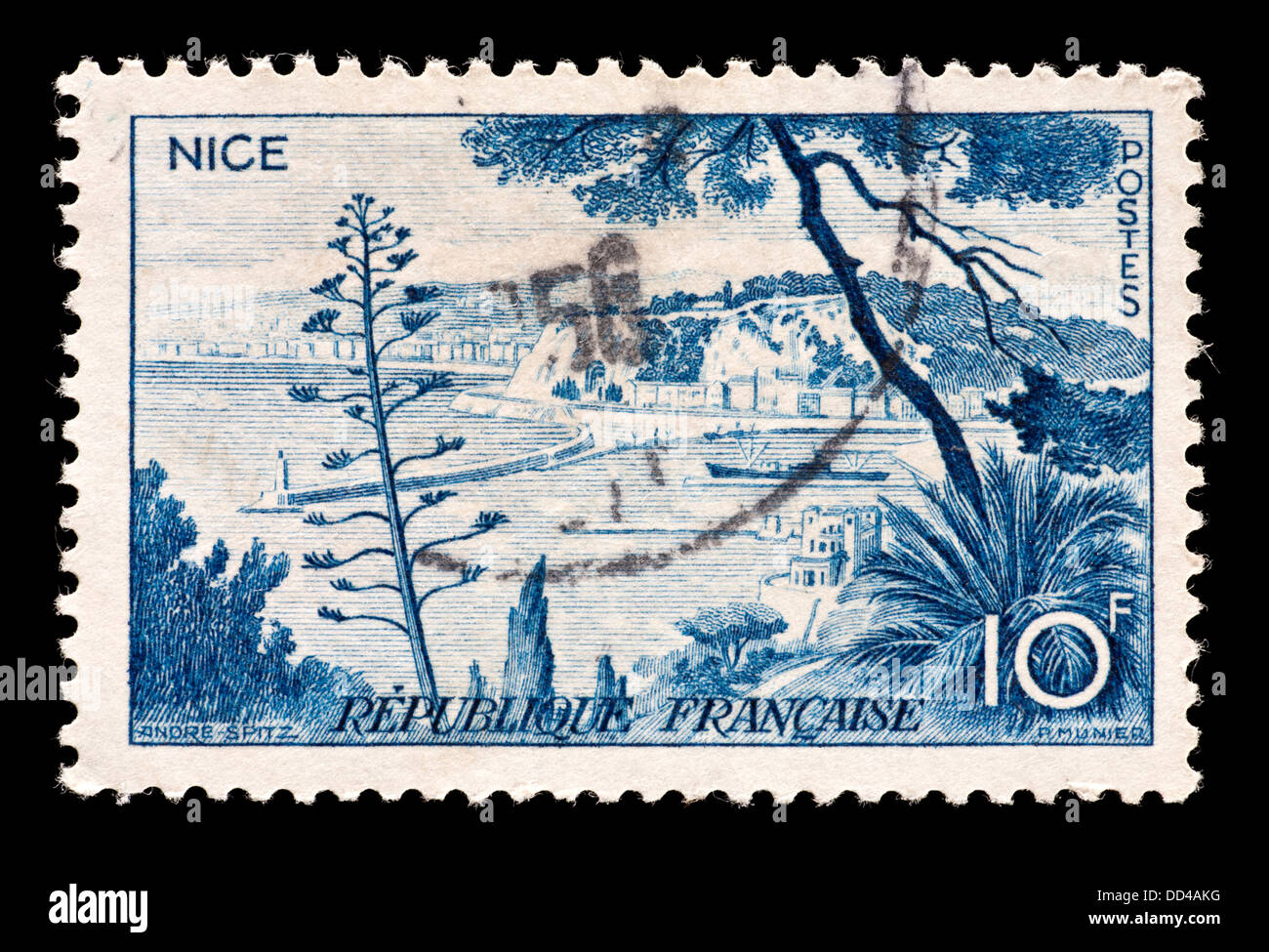 Postage stamp from france depicting hi-res stock photography and images ...