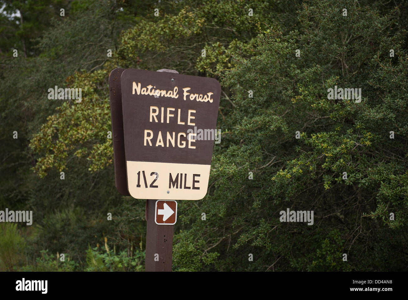 Ocala, Florida USA National Forest Rifle Range off State Highway 40 ...