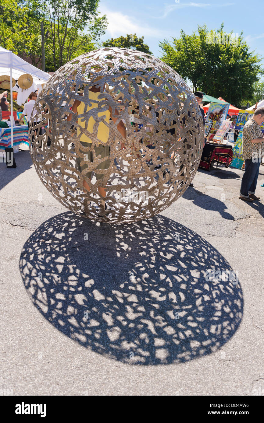 Metal sculptures rolling spheres hi-res stock photography and images ...