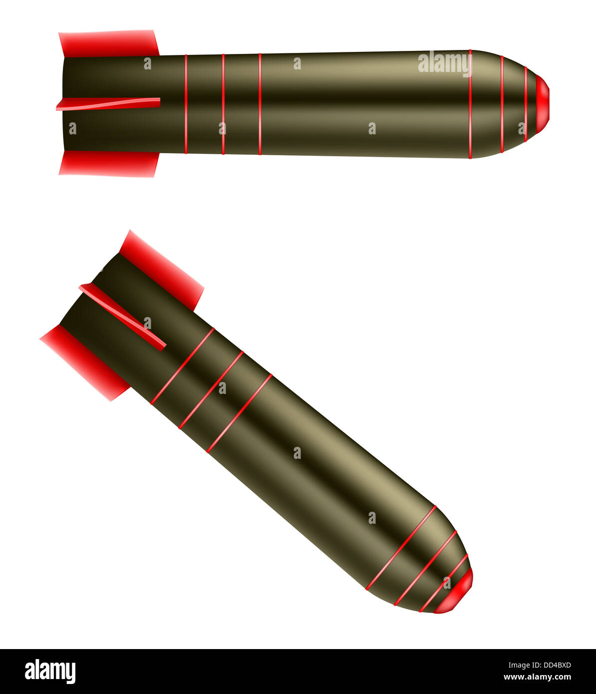 bombs on white Stock Photo - Alamy