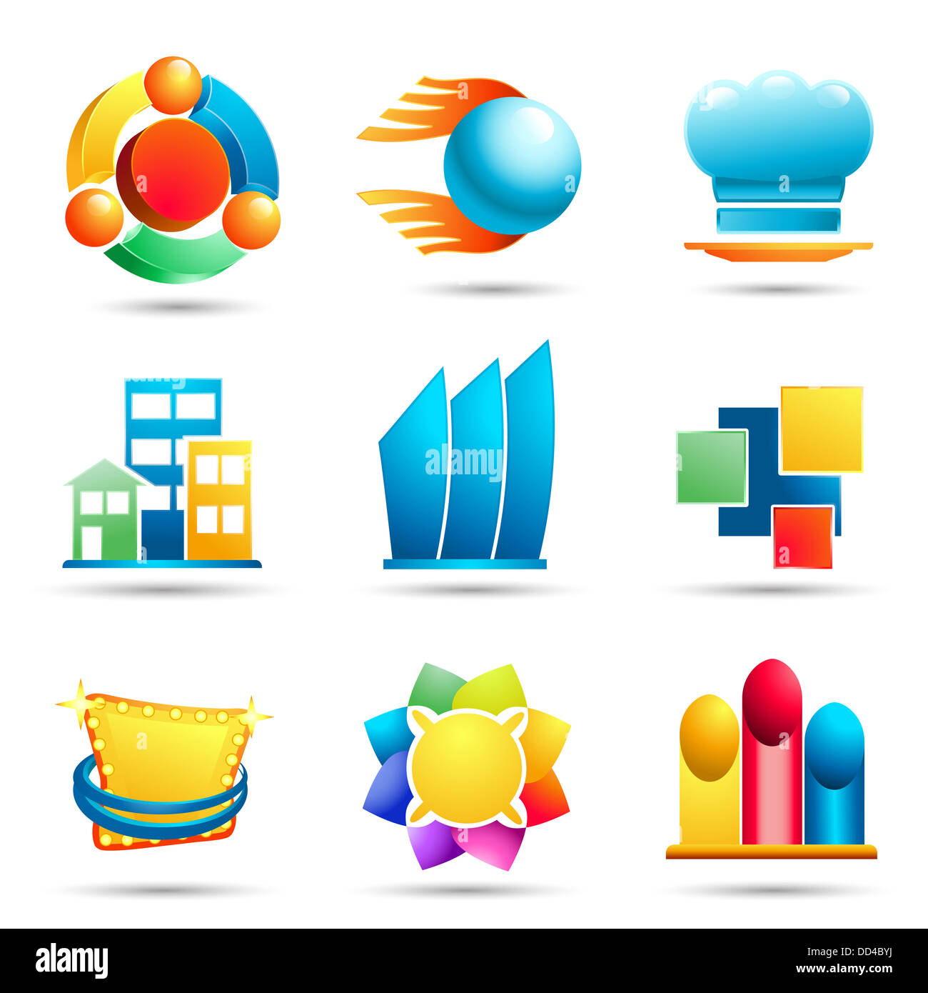 set of icons Stock Photo - Alamy