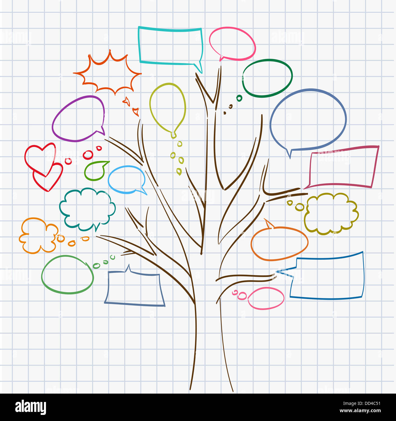 Tree sheet drawing hi-res stock photography and images - Alamy