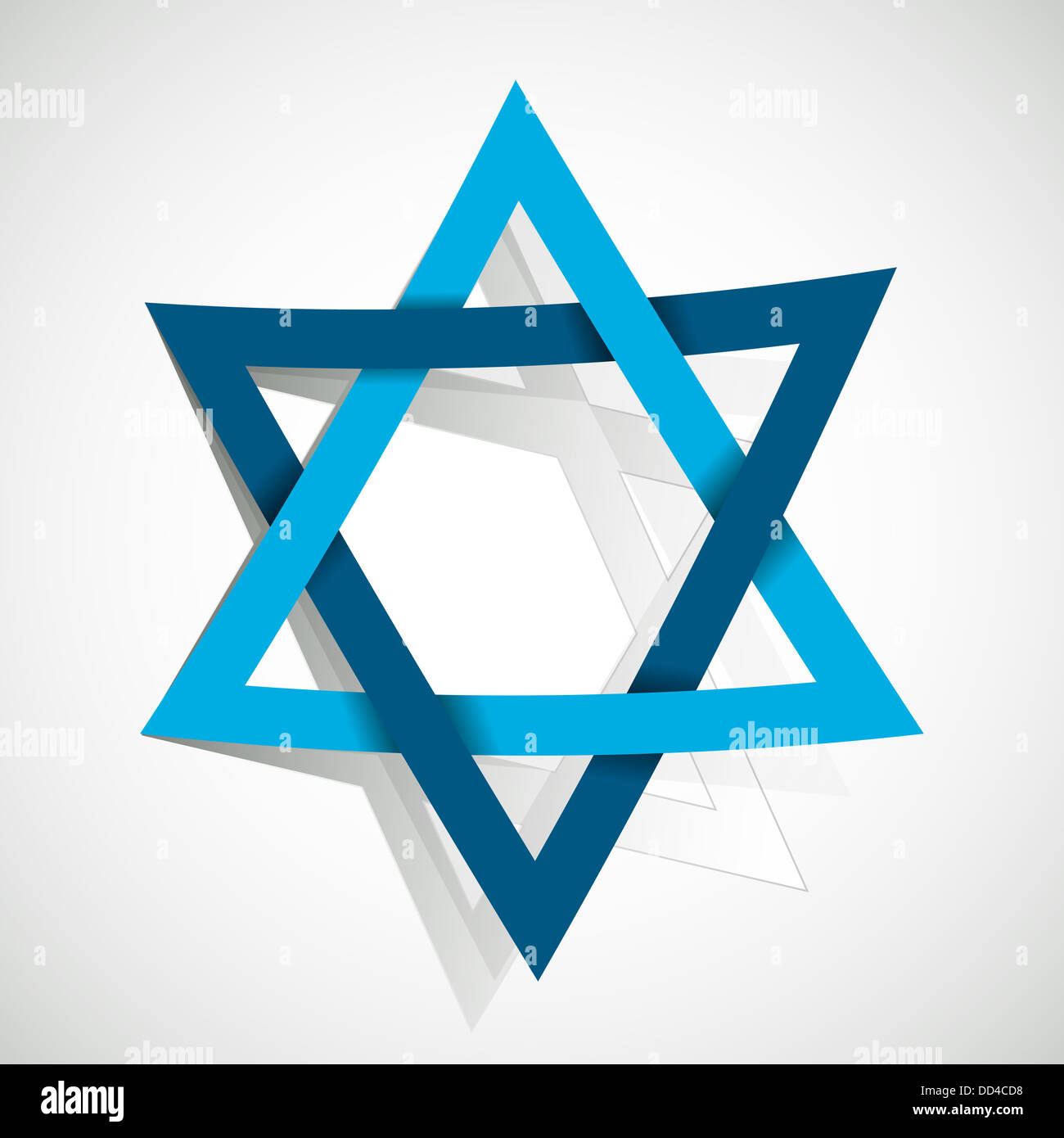 star of David made of paper cut out Stock Photo - Alamy