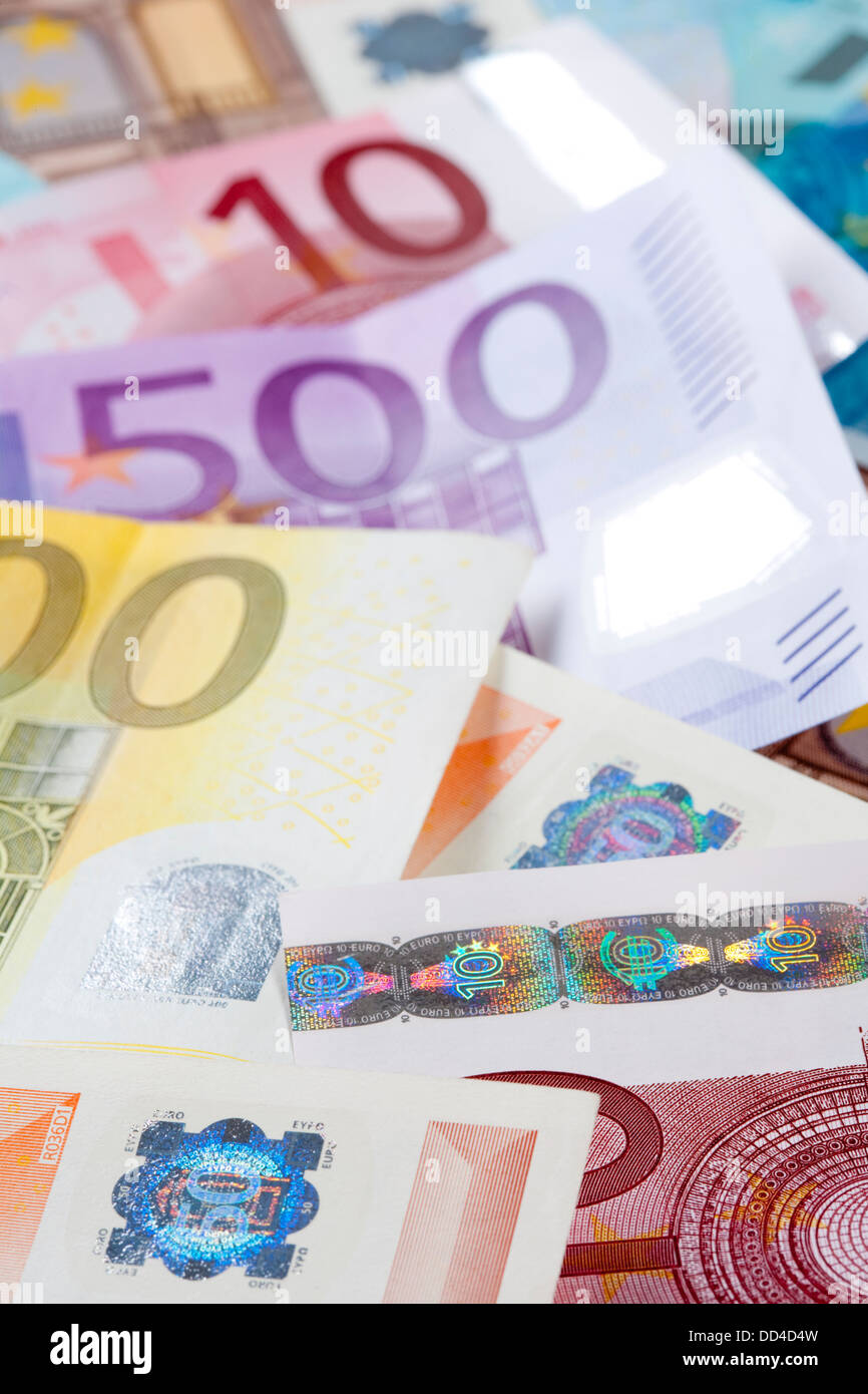 EURO - EUROPEAN UNION BANKNOTES Stock Photo - Alamy