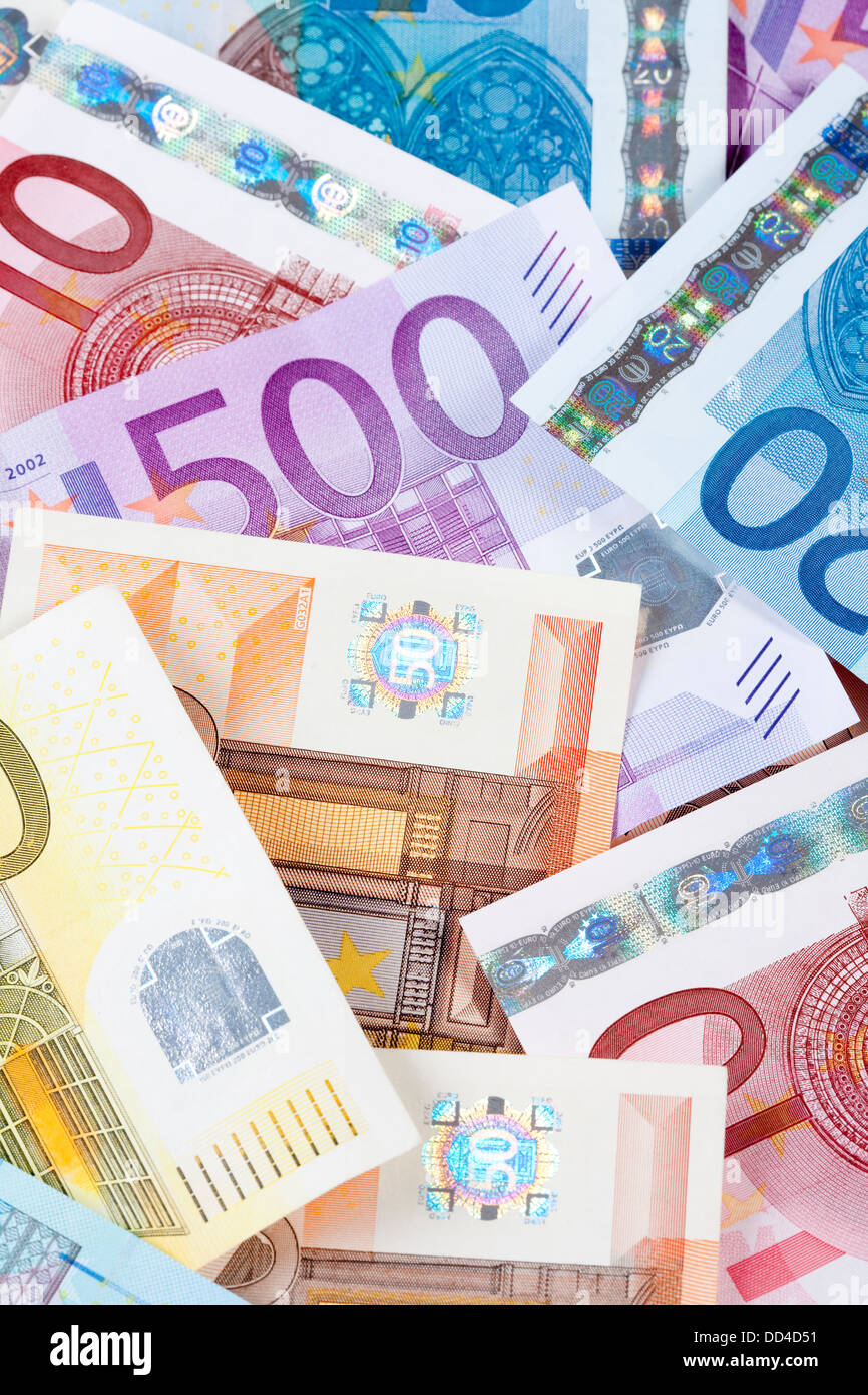 EURO - EUROPEAN UNION BANKNOTES Stock Photo - Alamy