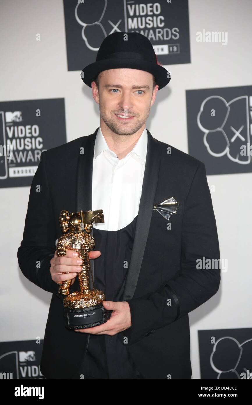 Brooklyn, New York, USA. 25th Aug, 2013. US singer Justin Timberlake ...