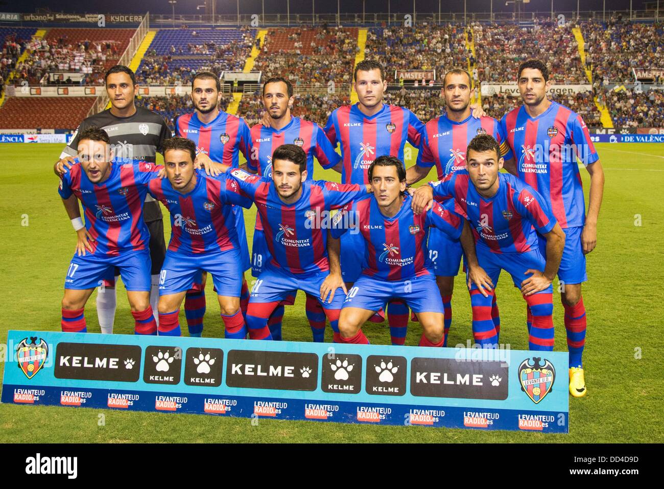 Levante team group line-up, AUGUST 25, 2013 - Football / Soccer ...