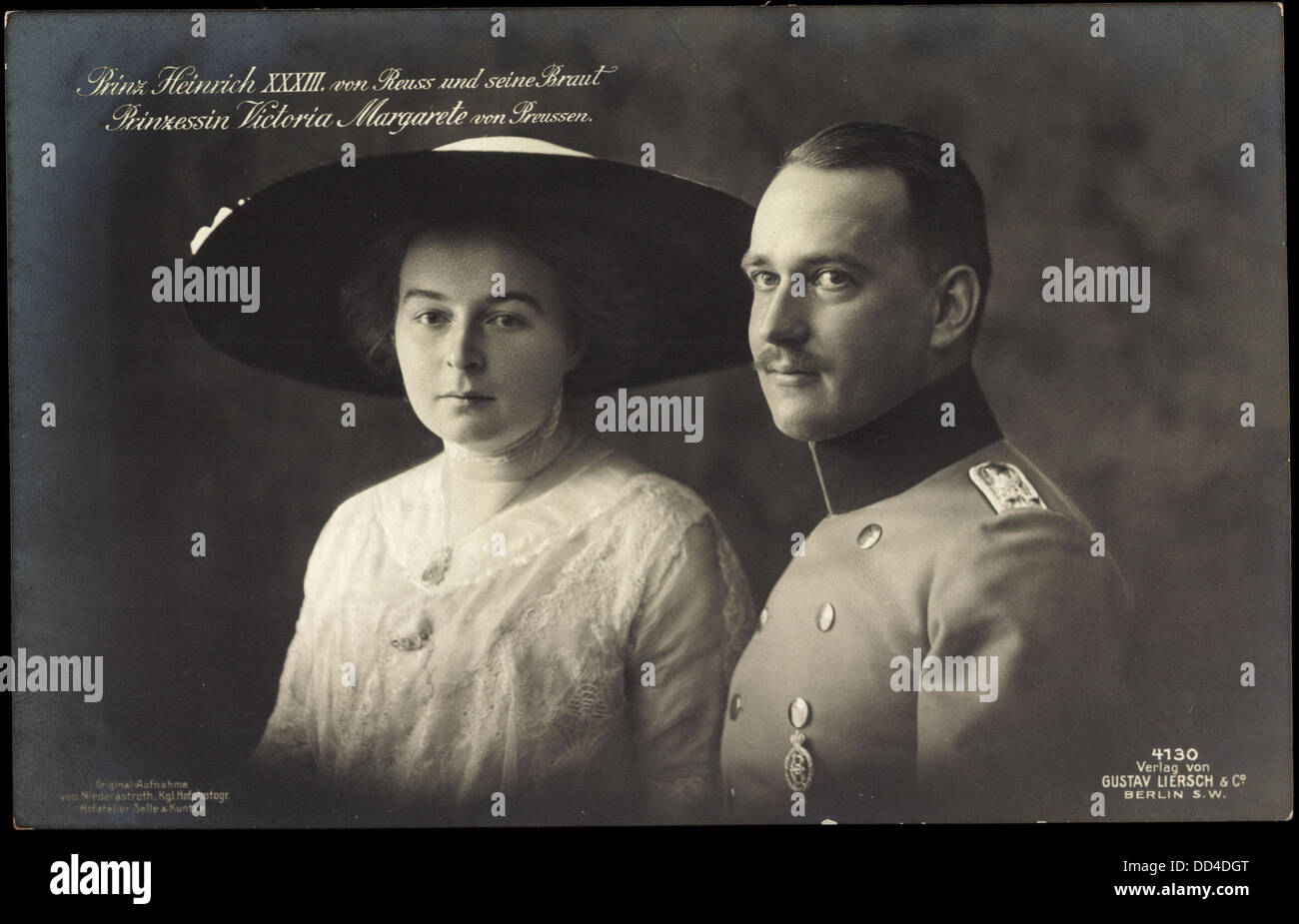 Ak Prinz Heinrich XXXIII von Reuss mit Prinzessin Victoria Margarete ...